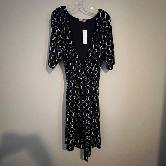 Gilli | Dresses | Nwt Navywhite Gilli Faux Wrap Sheath Dress 2x | Poshmark